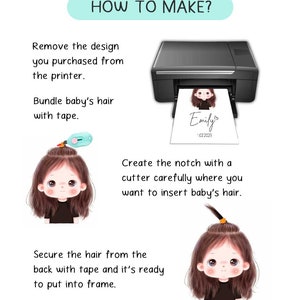 Personalized Child's First Haircut Keepsake Digital Printing - Baby ...