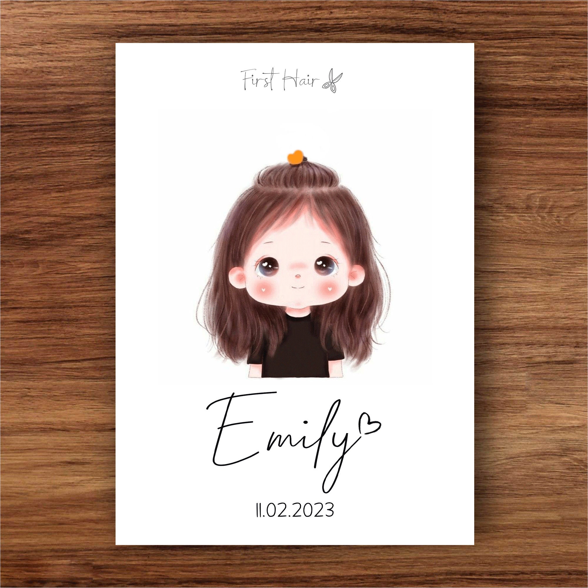 Personalized Child's First Haircut Keepsake Digital Printing - Baby ...