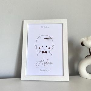 Customised Baby Keepsake Baby's First Haircut Baby Gift Baby Room Decor ...
