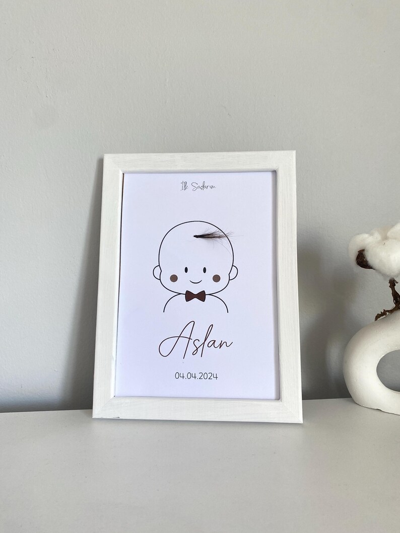 Customised Baby Keepsake Baby's First Haircut Baby Gift Baby Room Decor ...