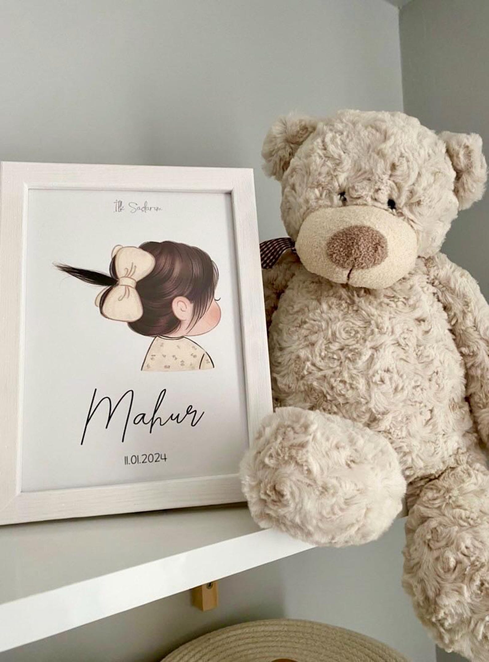 Customised Baby Keepsake | Baby's First Haircut | Baby Gift | Baby Room ...