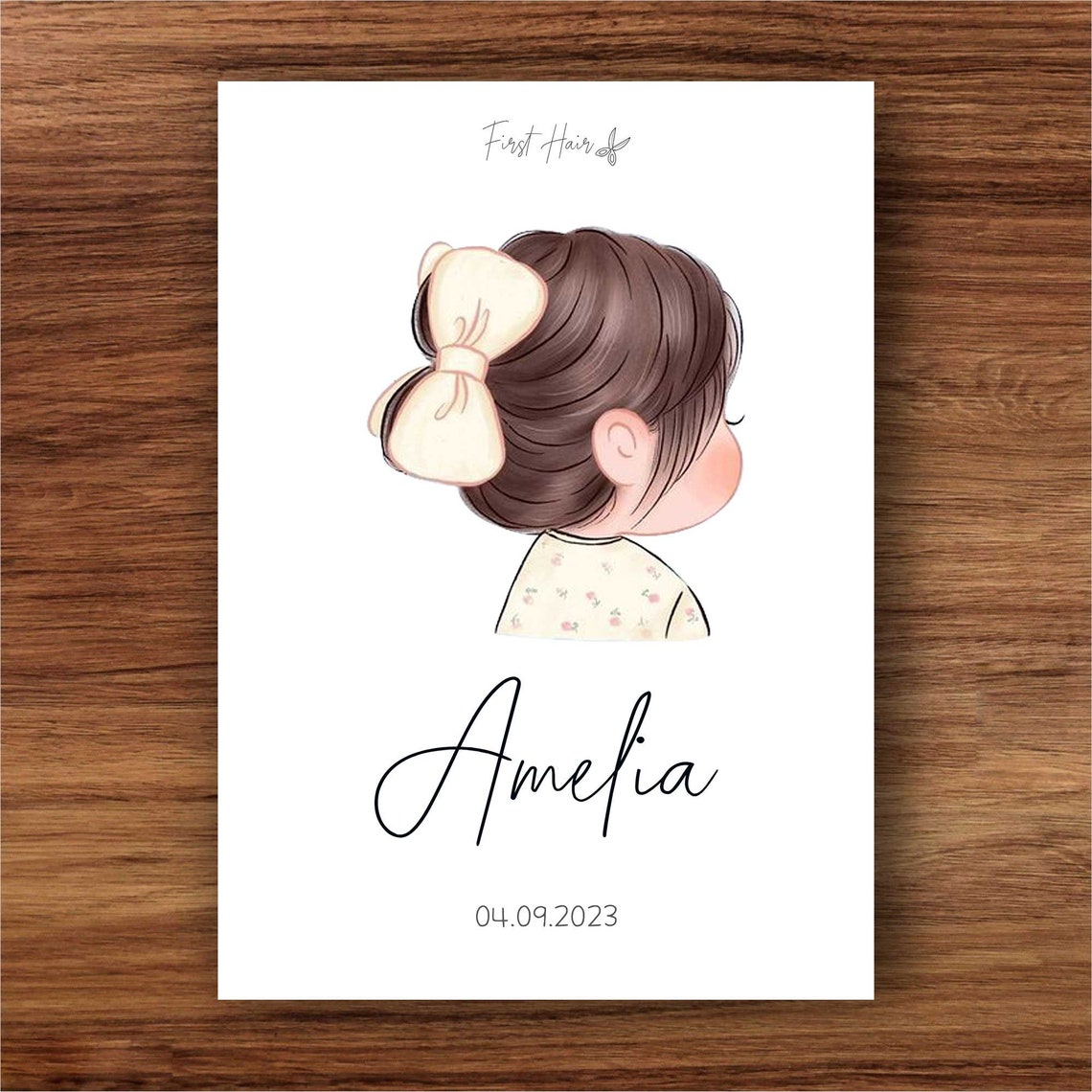 Customised Baby Keepsake Baby's First Haircut Baby Gift Baby Room Decor ...