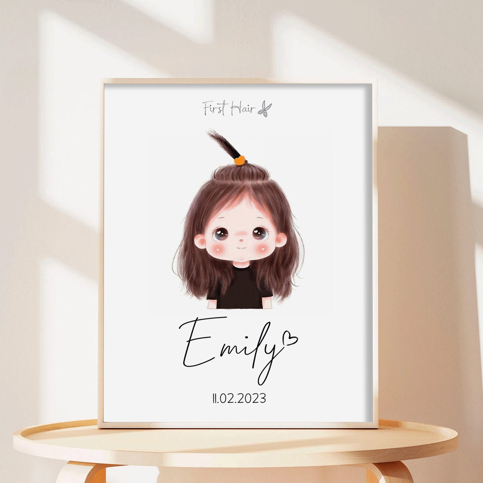 Personalized Child's First Haircut Keepsake Digital Printing - Baby ...