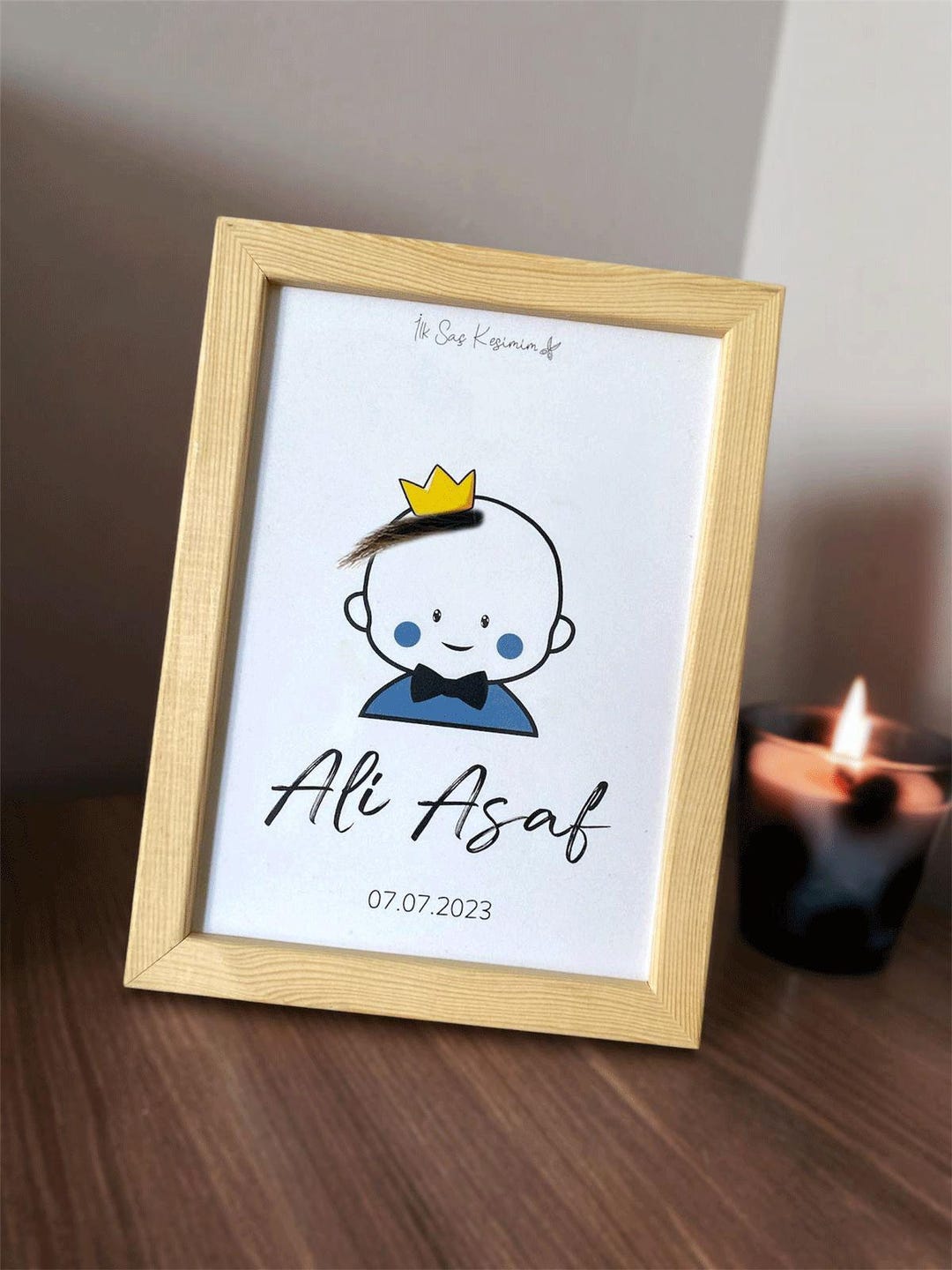 Customised Baby Keepsake | Baby's First Haircut | Baby Gift | Baby Room ...