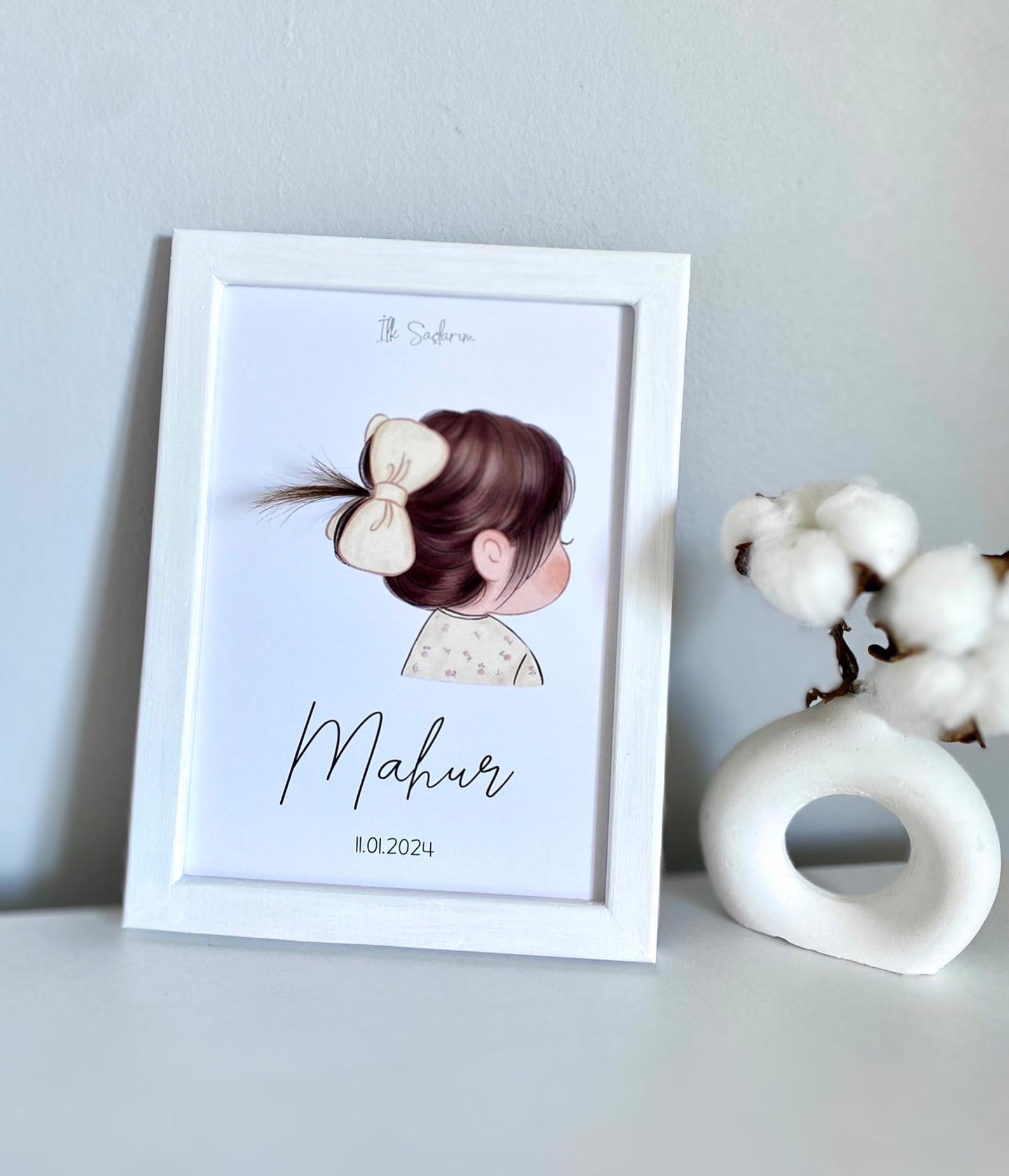 Customised Baby Keepsake | Baby's First Haircut | Baby Gift | Baby Room ...