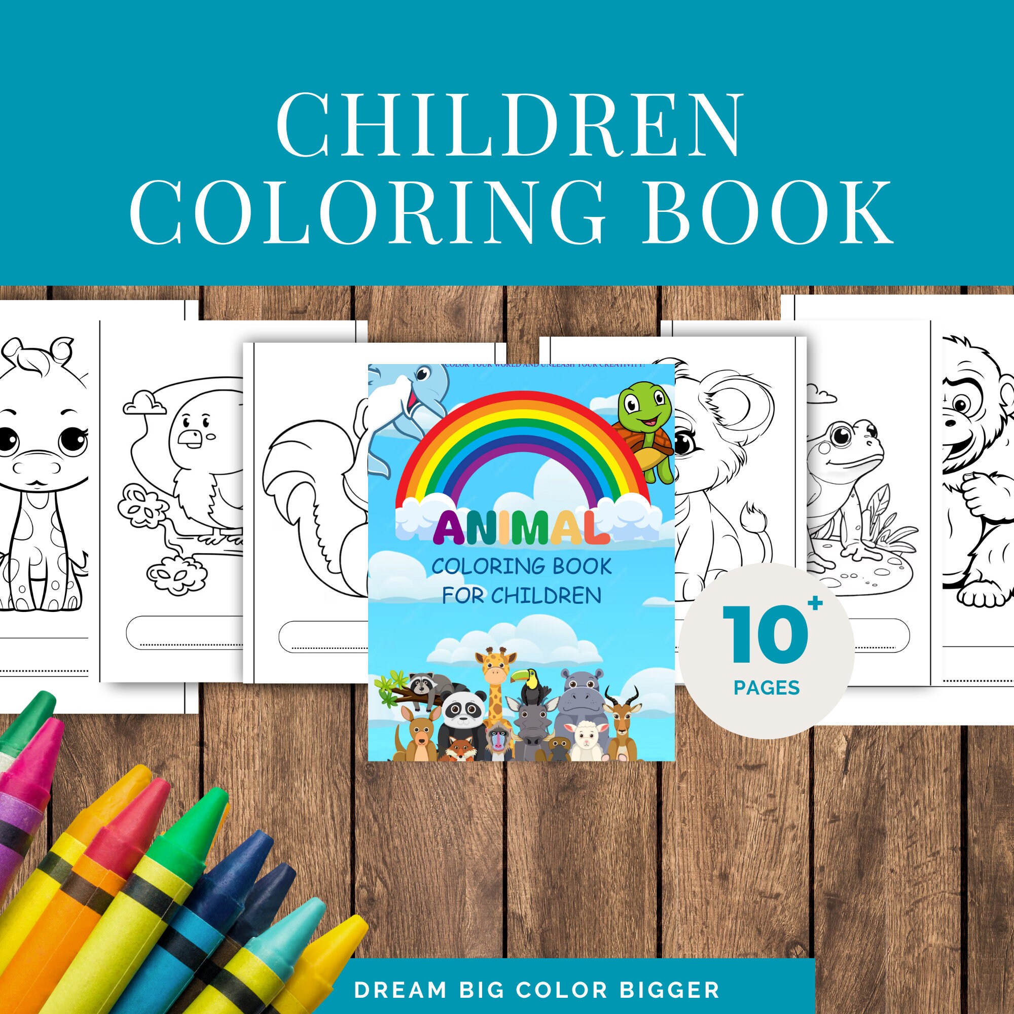 Children Coloring Book Coloring Book Coloring Pages Instant Download ...