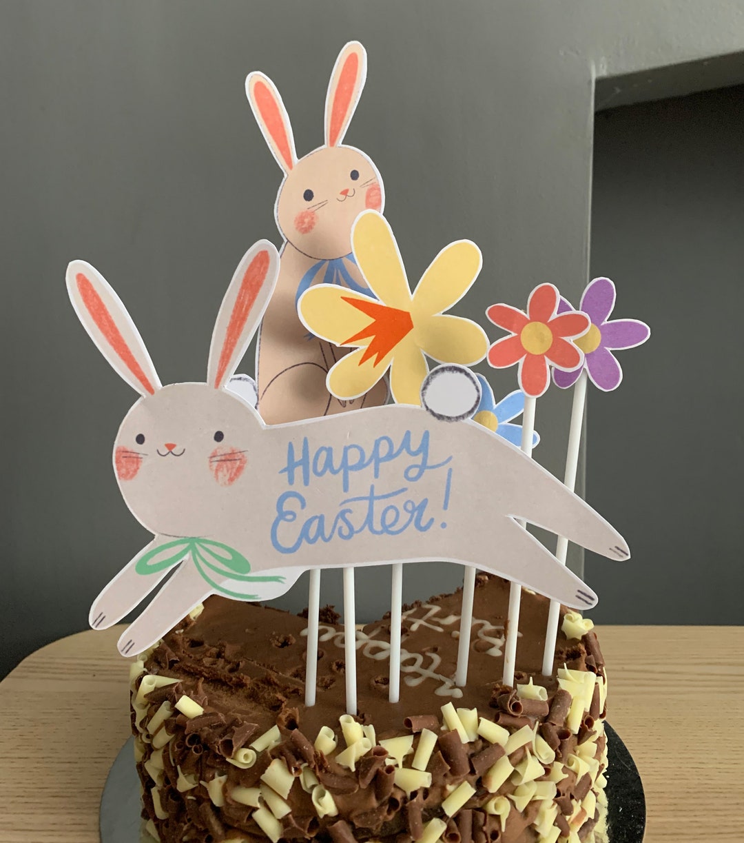 Happy Easter Cake Toppers - Etsy