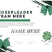 Hunter Green Editable Cheerleading Award Certificates| Team Cheerleader ...