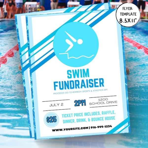 Swim Team Flyer - Etsy