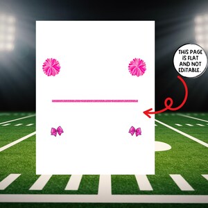 PINK Cheerleading Raffle Fundraiser Template | Cheer Coach | Cheer ...