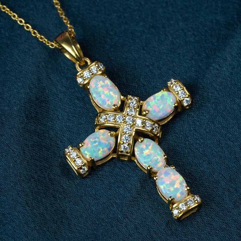 Opal Cross - Etsy