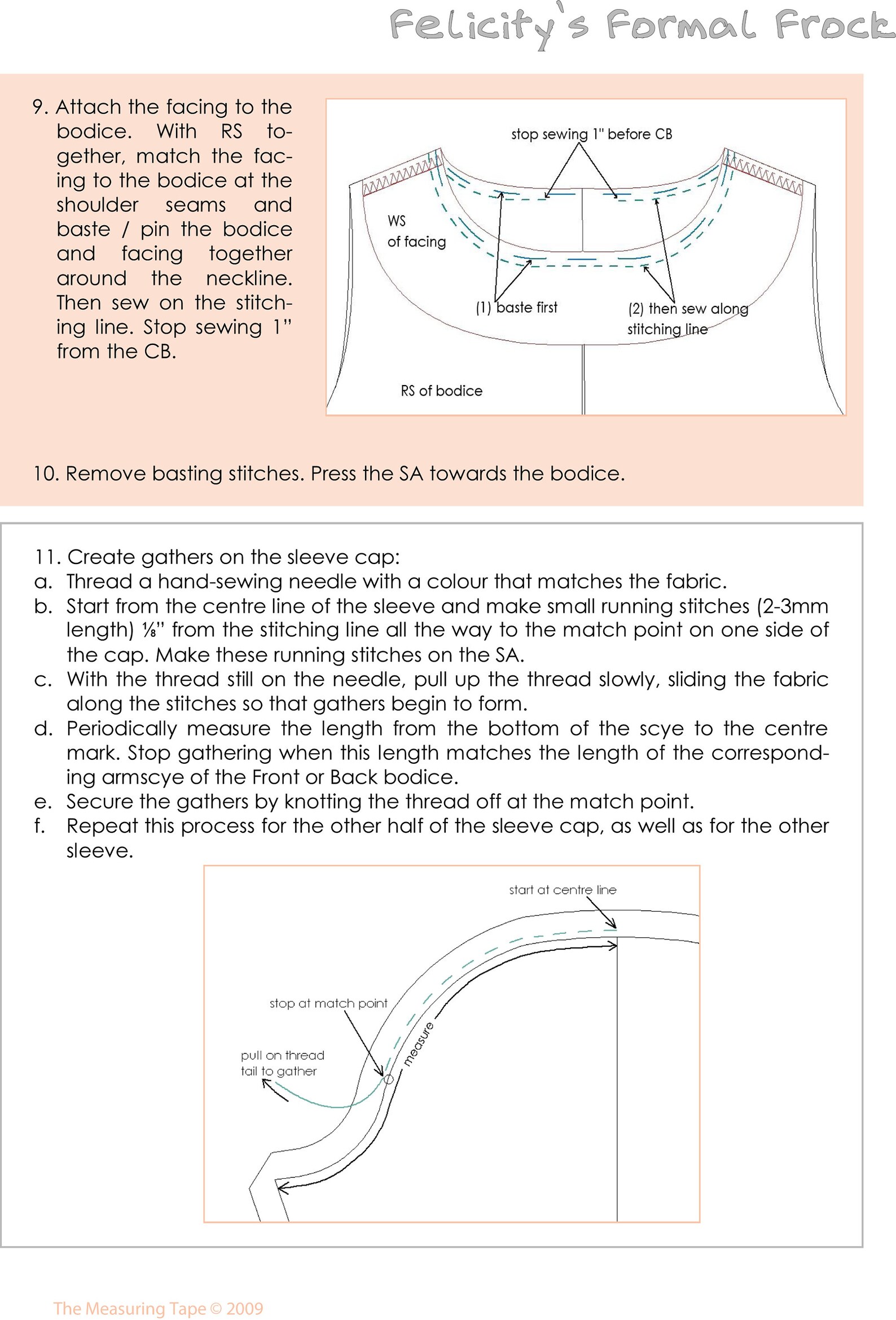 PDF Sewing Patterns for Girls - Felicity's Formal Frock A-line Dress With Puffed Sleeves and ...