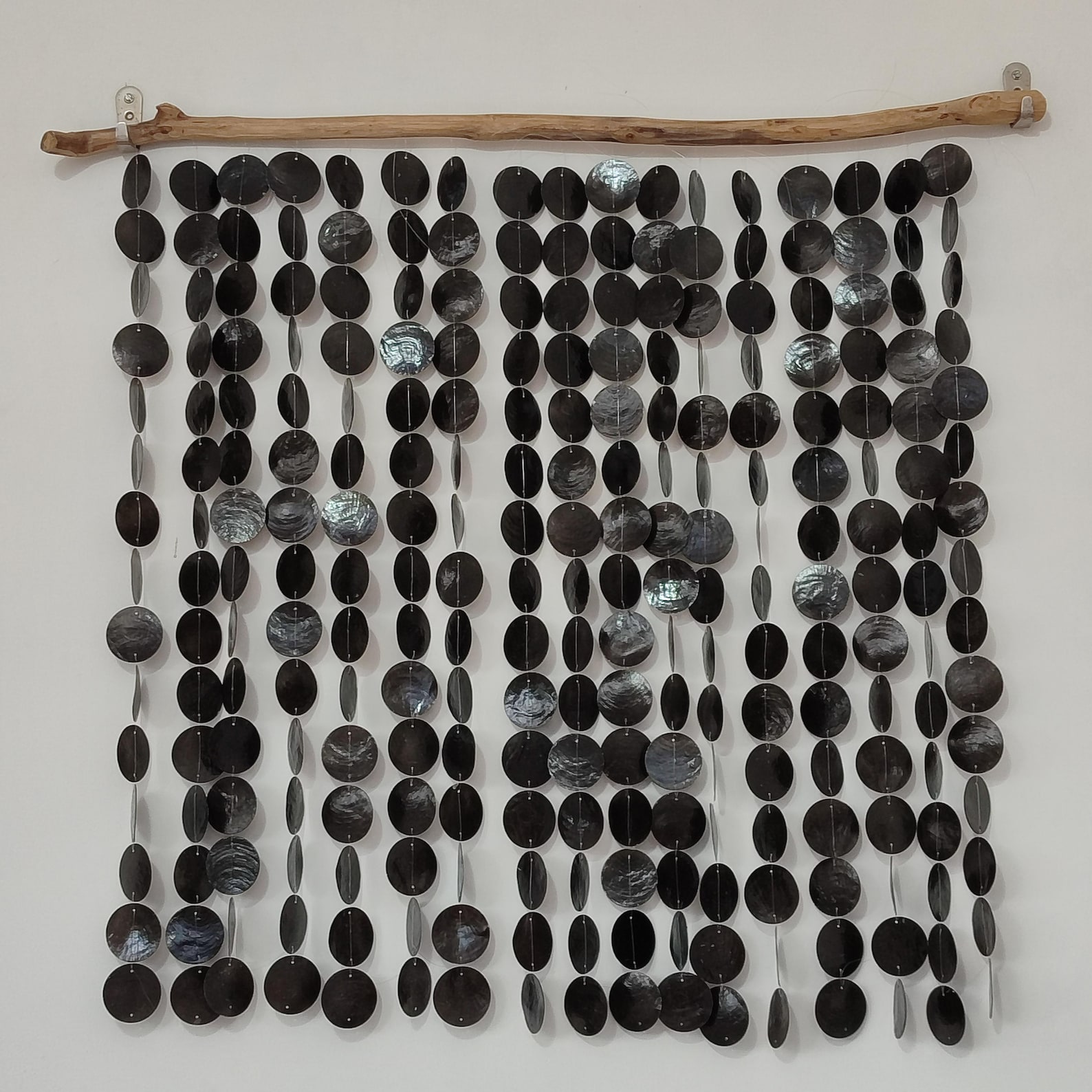 Natural Capiz Shell Curtain: Coastal Wall Art Decor - Etsy