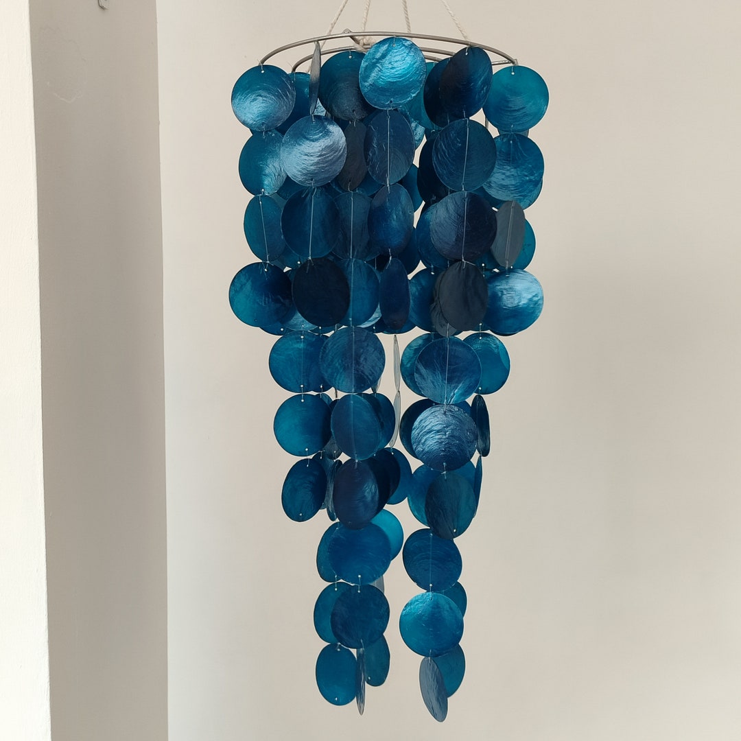 Capiz Shell Chandelier Shell Wind Chime, Lamp Shade for Indoor Outdoor ...