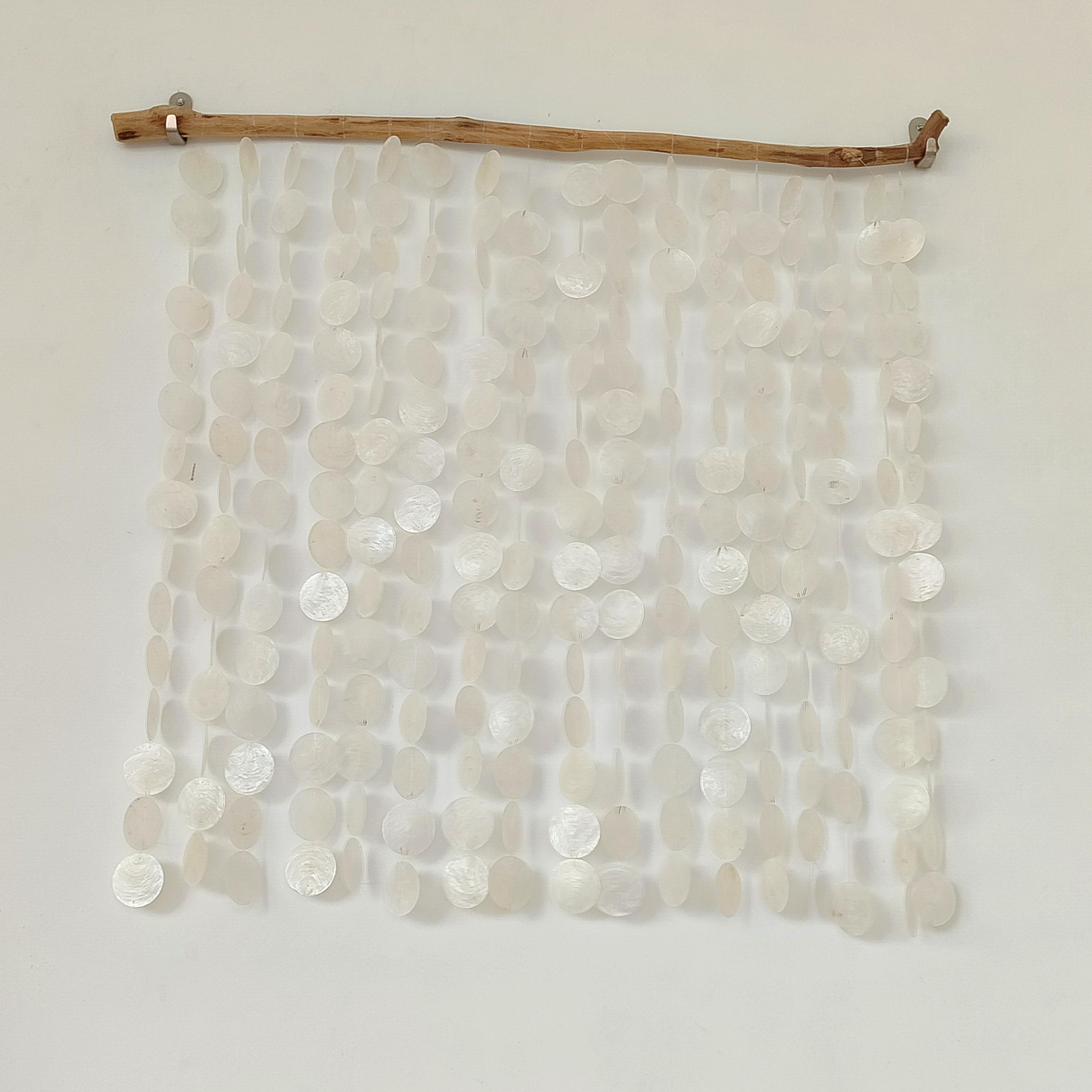 Natural Capiz Shell Curtain: Coastal Wall Art Decor - Etsy
