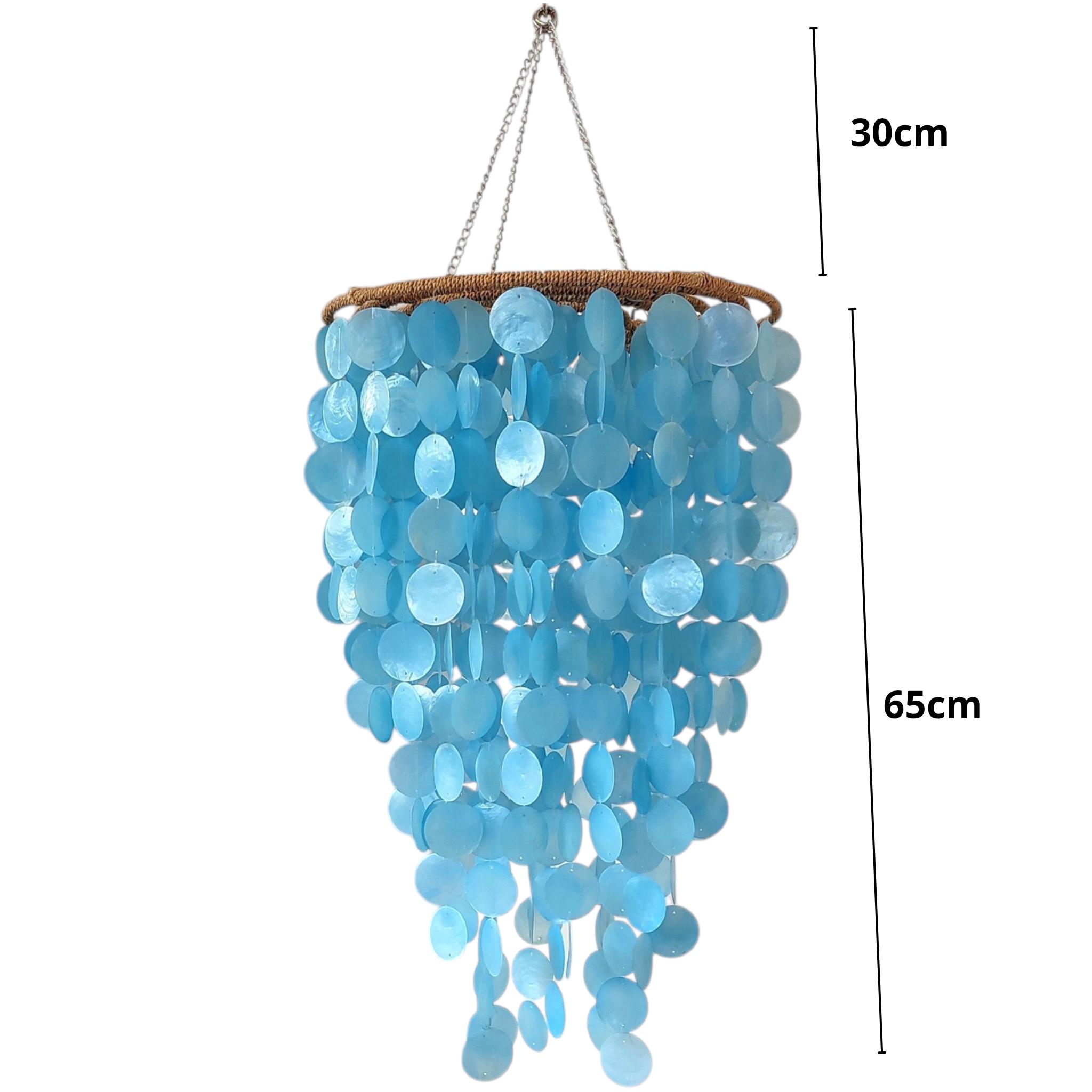 Capiz Shell Chandelier, Lamp Shade, Ceiling Lighting Pendant, Boho ...