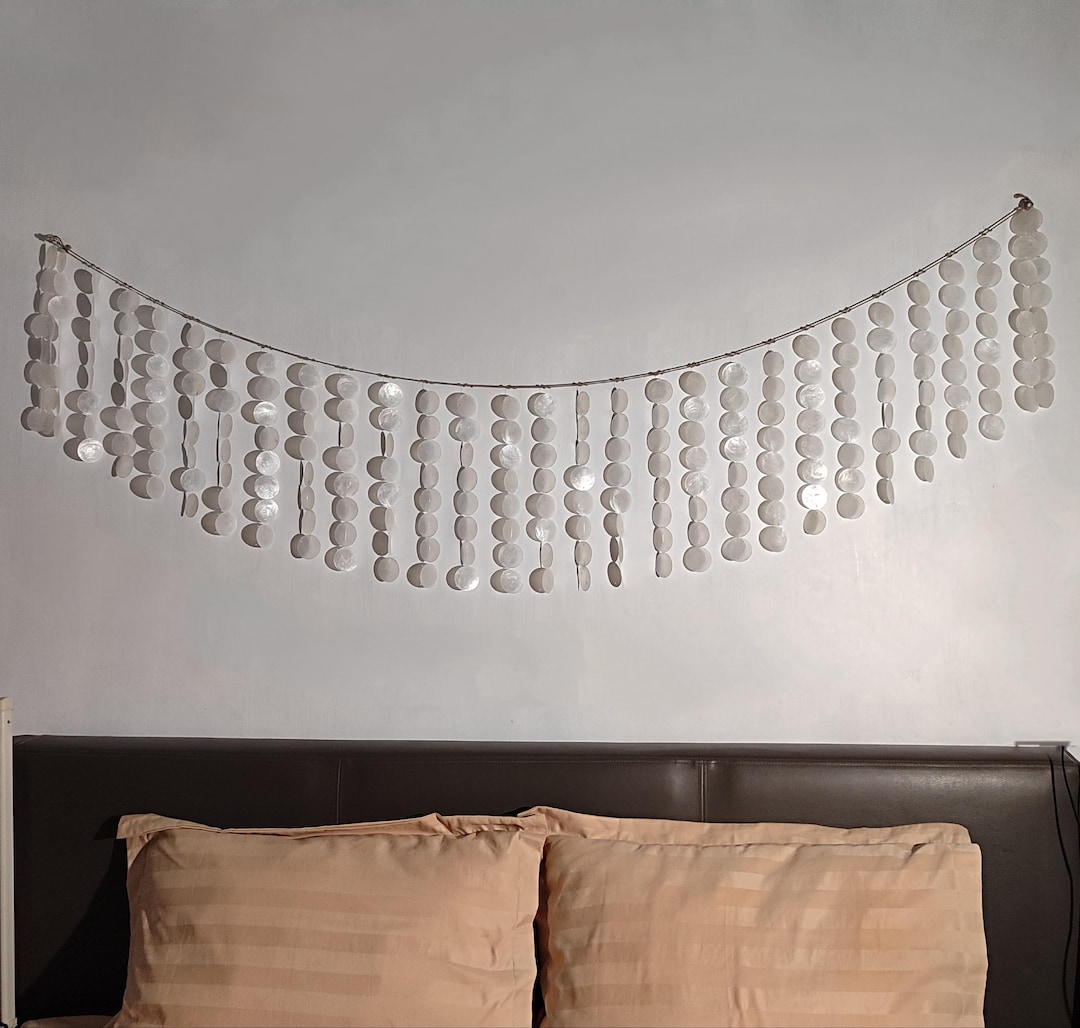 Capiz Shell Wall Decor: Boho Wall Art for Bedroom - Etsy