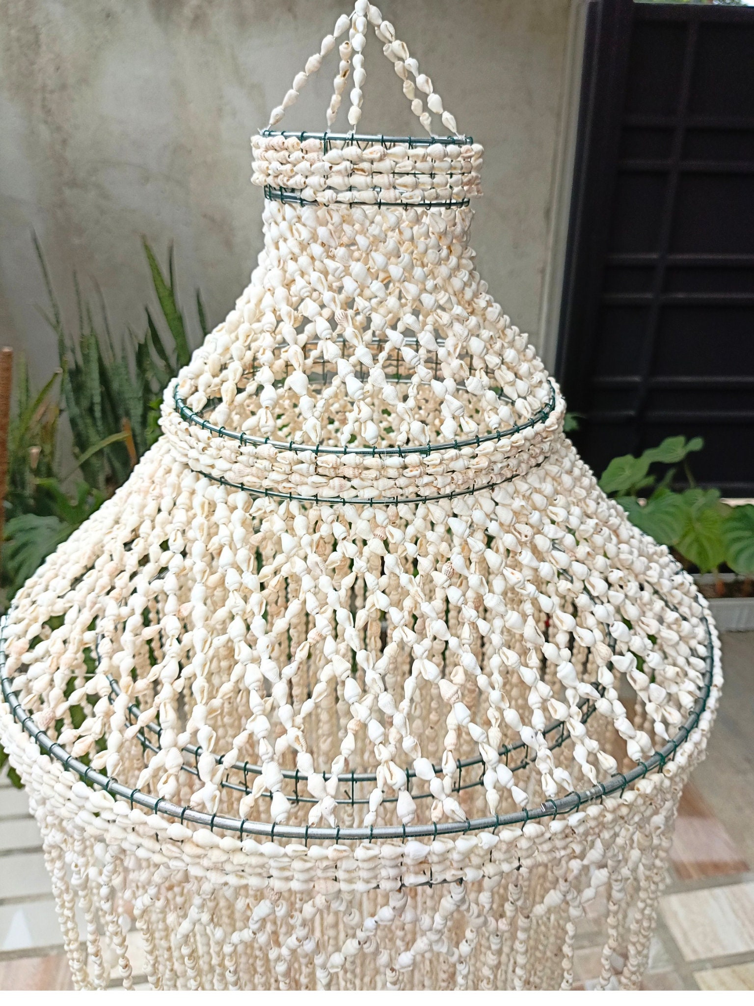 Natural Seashell Chandelier, Seashells Decoration, Shell Wind Chimes - Etsy
