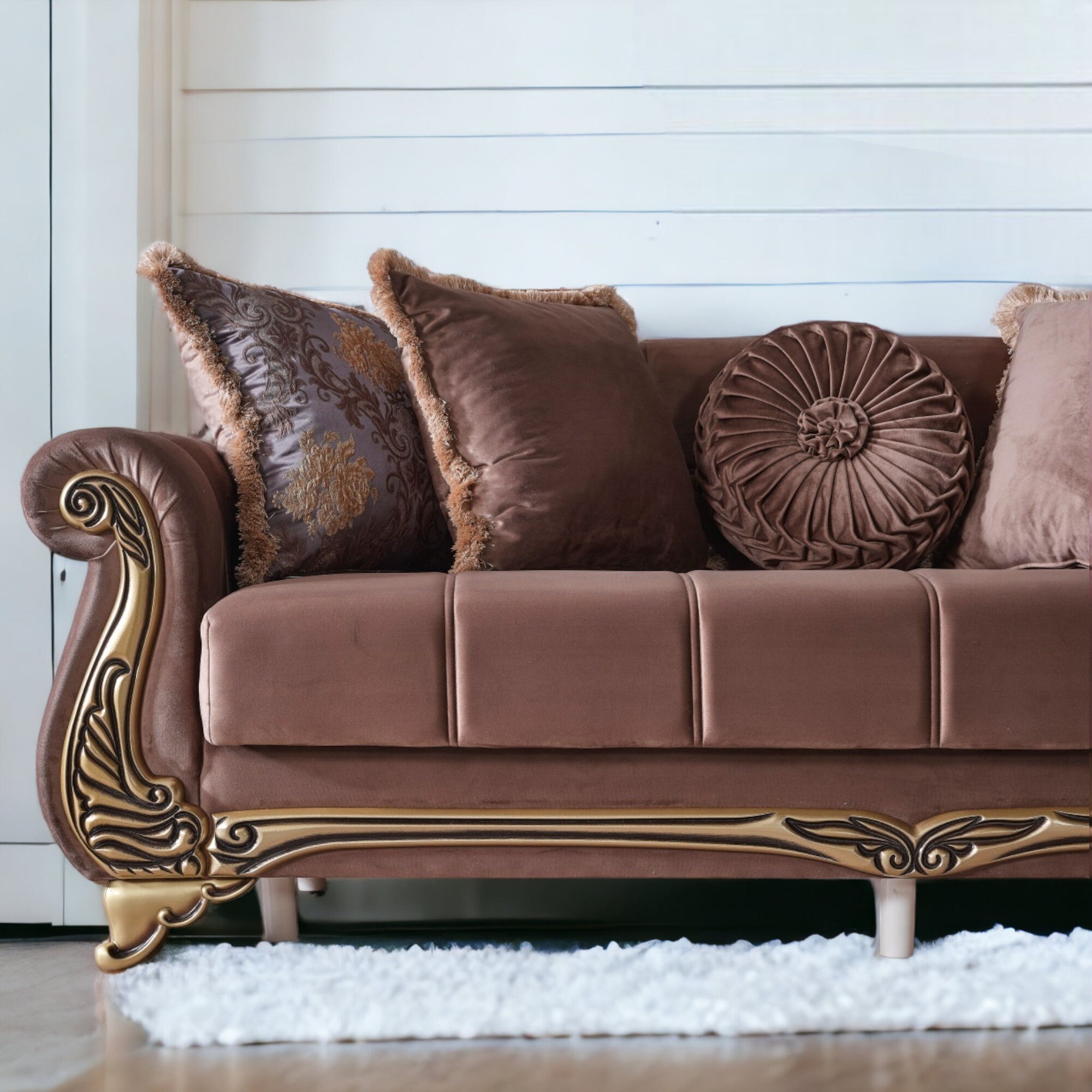 Traditional French Style Sofa, Convertible Sofa Bed, Handcrafted Couch ...