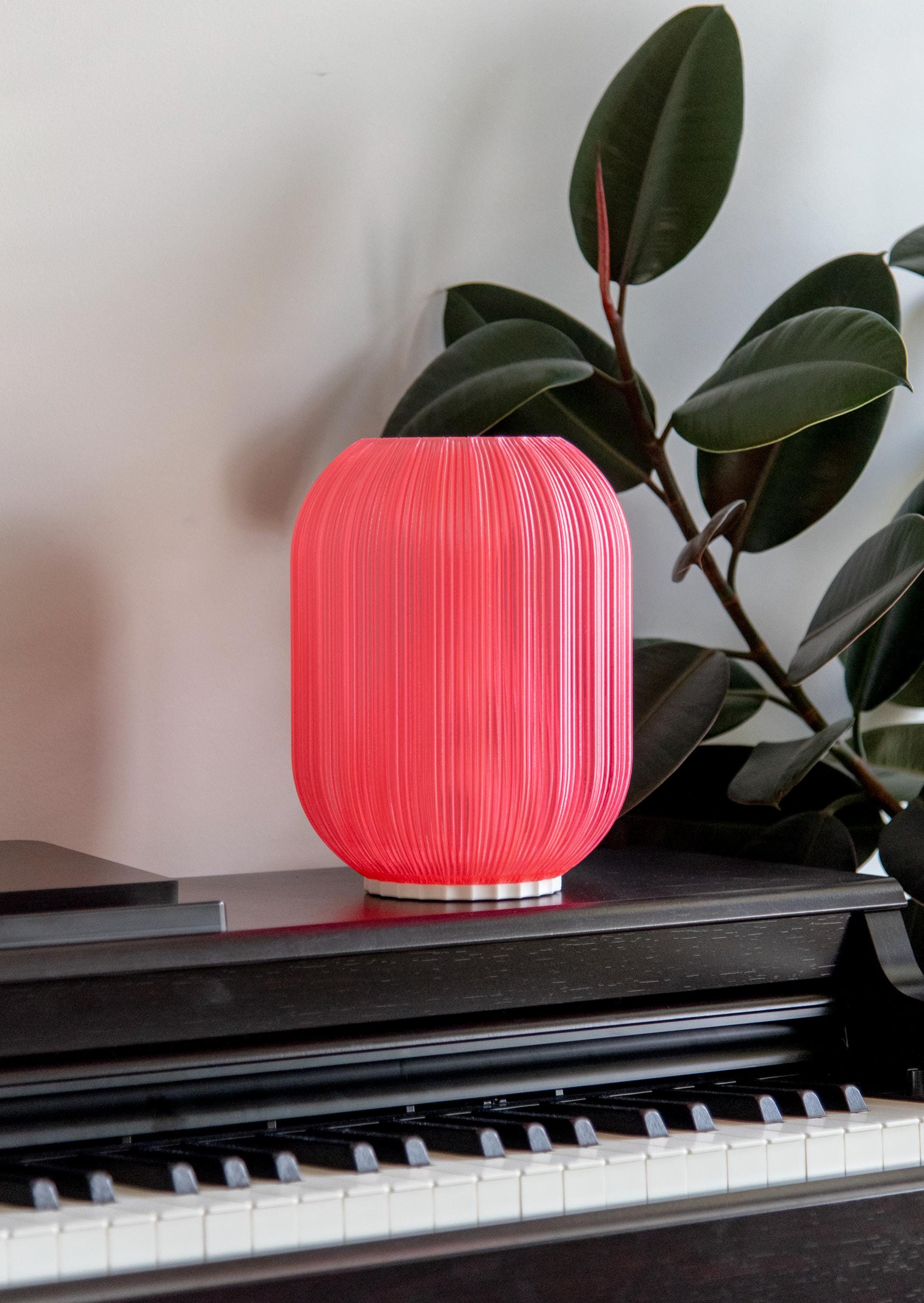 Kokoro Sakura Rouge Table Lamp: Japanese Style, 3D Printed - Etsy