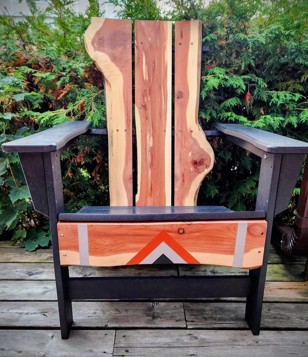 Live Edge Cedar Adirondack Chair – Handmade With Composite and Eastern ...