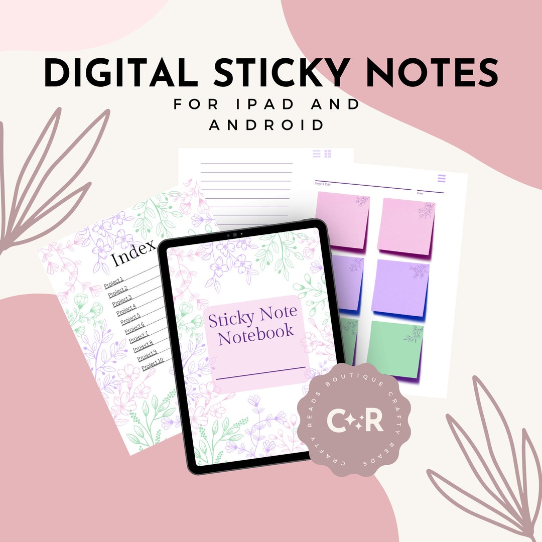 Sticky Note Digital Notebook for iPad and Android Tablets - Fully ...