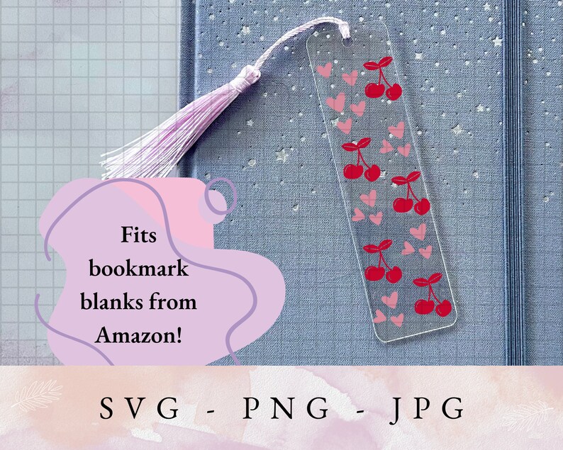 Bookmark SVG, Cherry Bookmark SVG, Bookmark Template, Bookmark Png ...