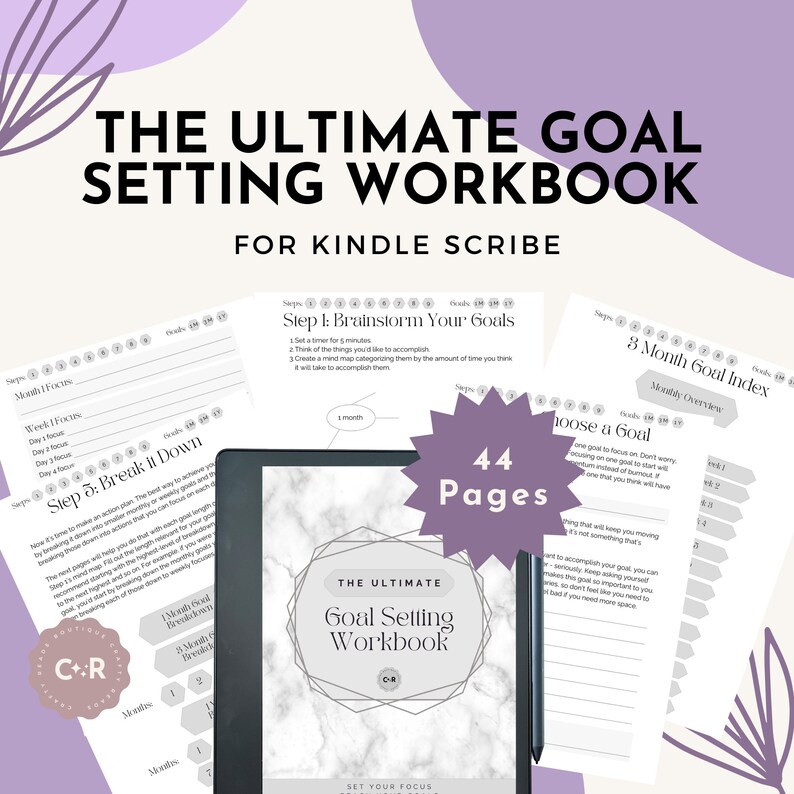 Ultimate Goal Setting Workbook for Kindle Scribe - 9 Steps to Achieving Your Dreams | PDF ...