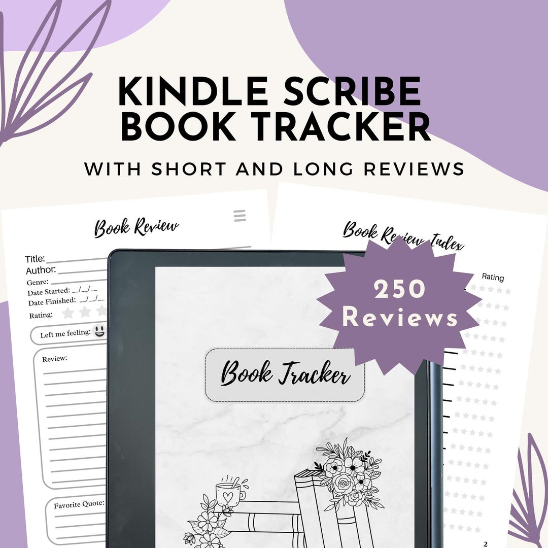 Kindle Scribe Book Tracker PDF | 267 Pages | 250 Book Reviews - Short ...