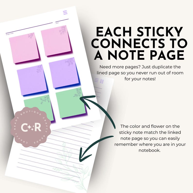 Remarkable Paper Pro Sticky Notes - Hyperlinked Notebook to Organize ...