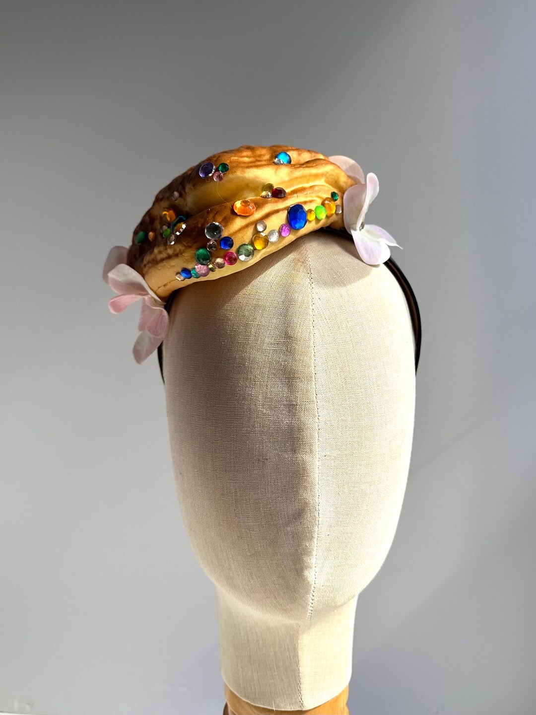 Adult Food Headband, French Pastry Fascinator With Rhinestones, Stand ...