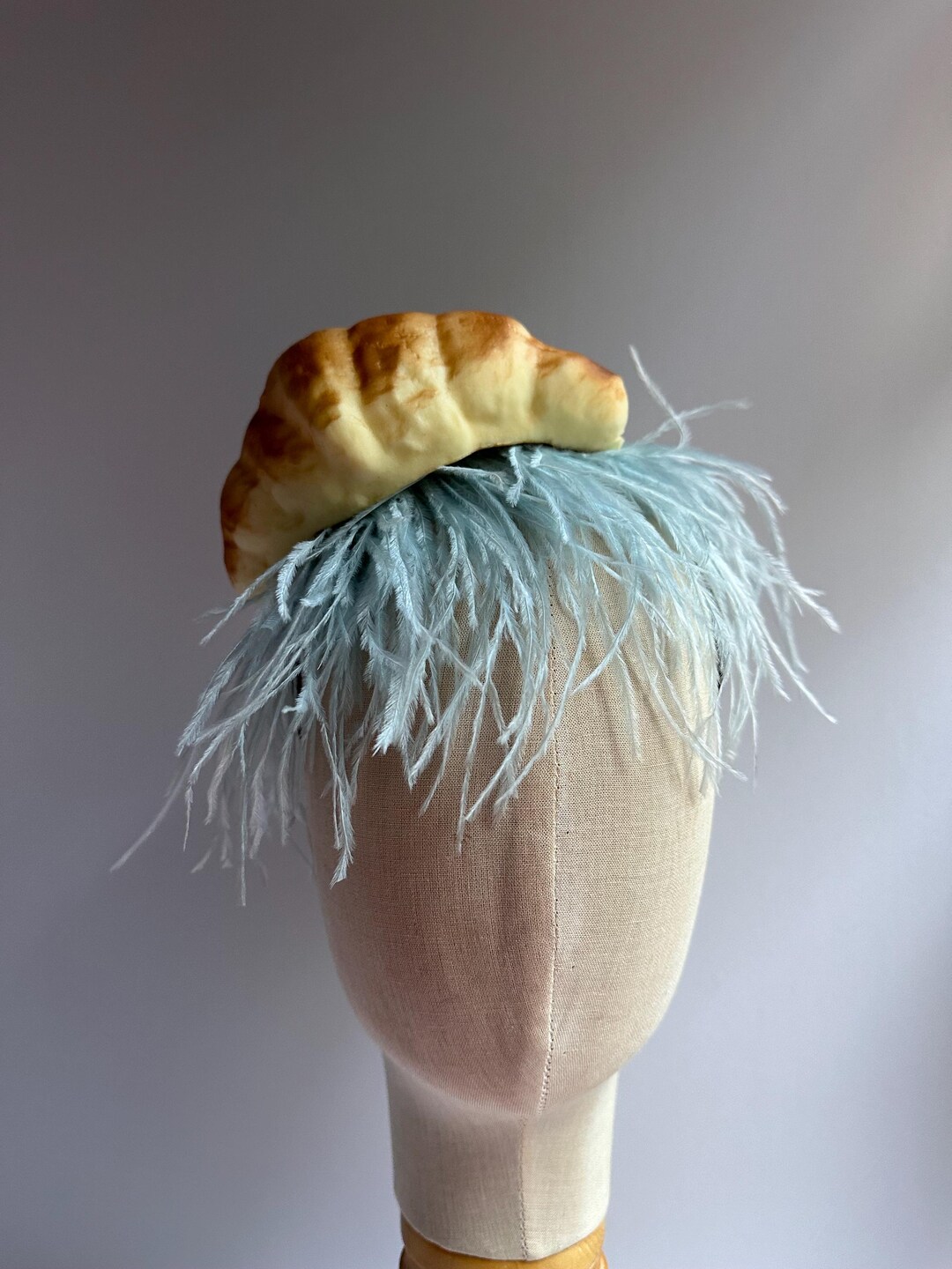 Bread Head Feather Fascinator, Foodie Headwear, Mad Hatter, Novelty Headband - Etsy