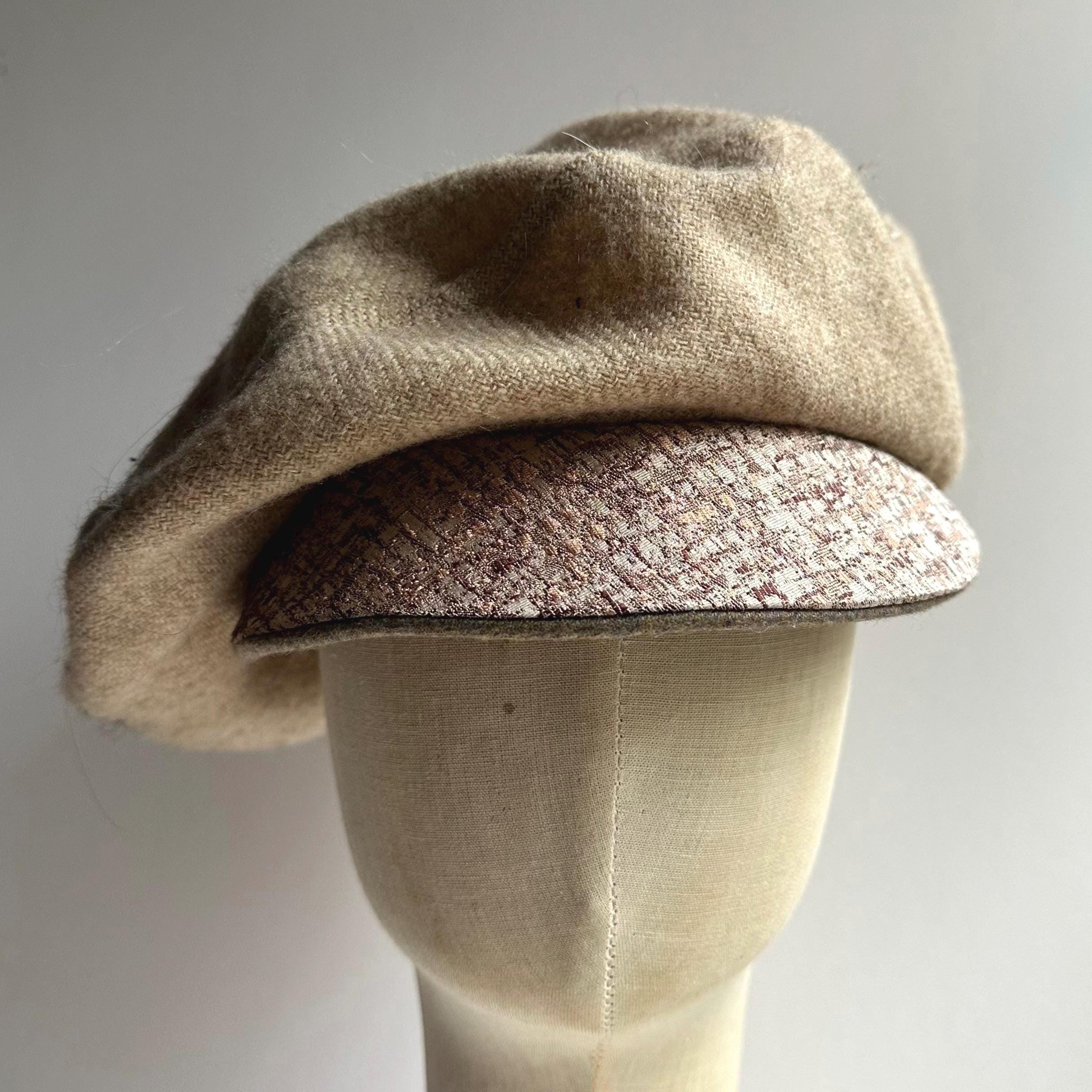 Beige Wool Newsboy Cap, Handmade Beret Cap - Packable Winter Hat - Etsy