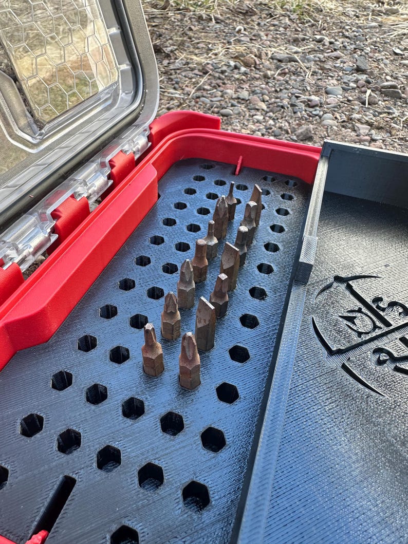 Milwaukee Packout Bit Organizer Insert: Custom 140-bit Storage (48-22 ...