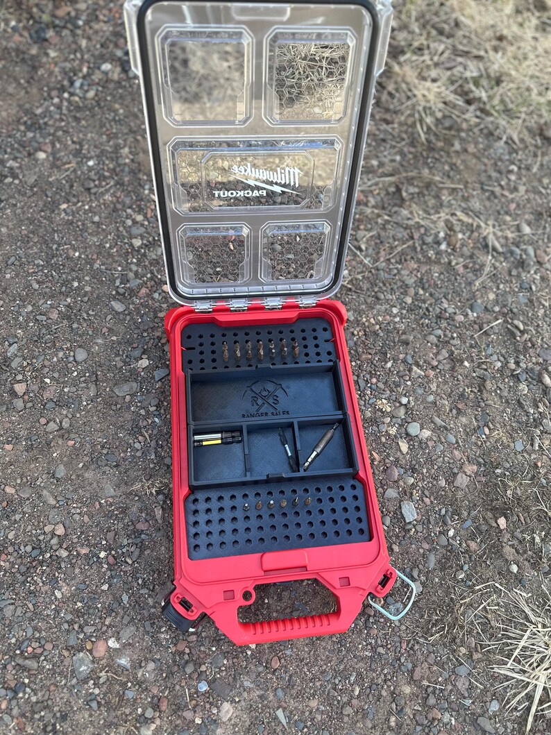 Milwaukee Packout Bit Organizer Insert: Custom 140-bit Storage (48-22 ...