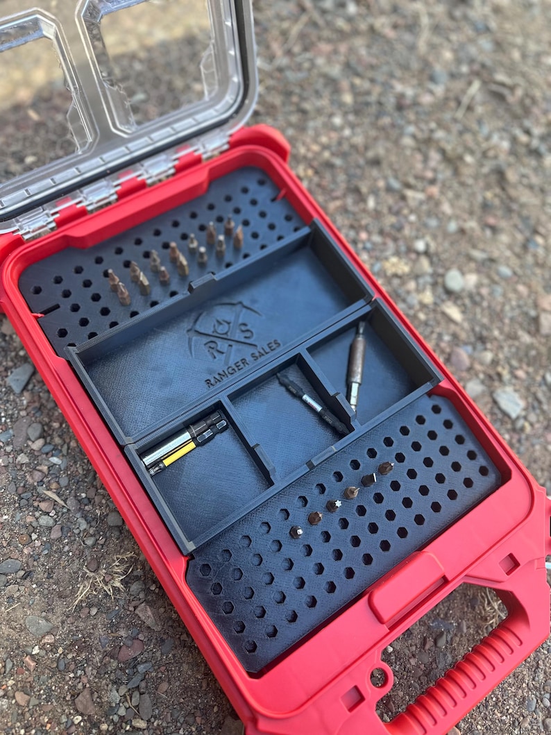 Milwaukee Packout Bit Organizer Insert: Custom 140-bit Storage (48-22 ...