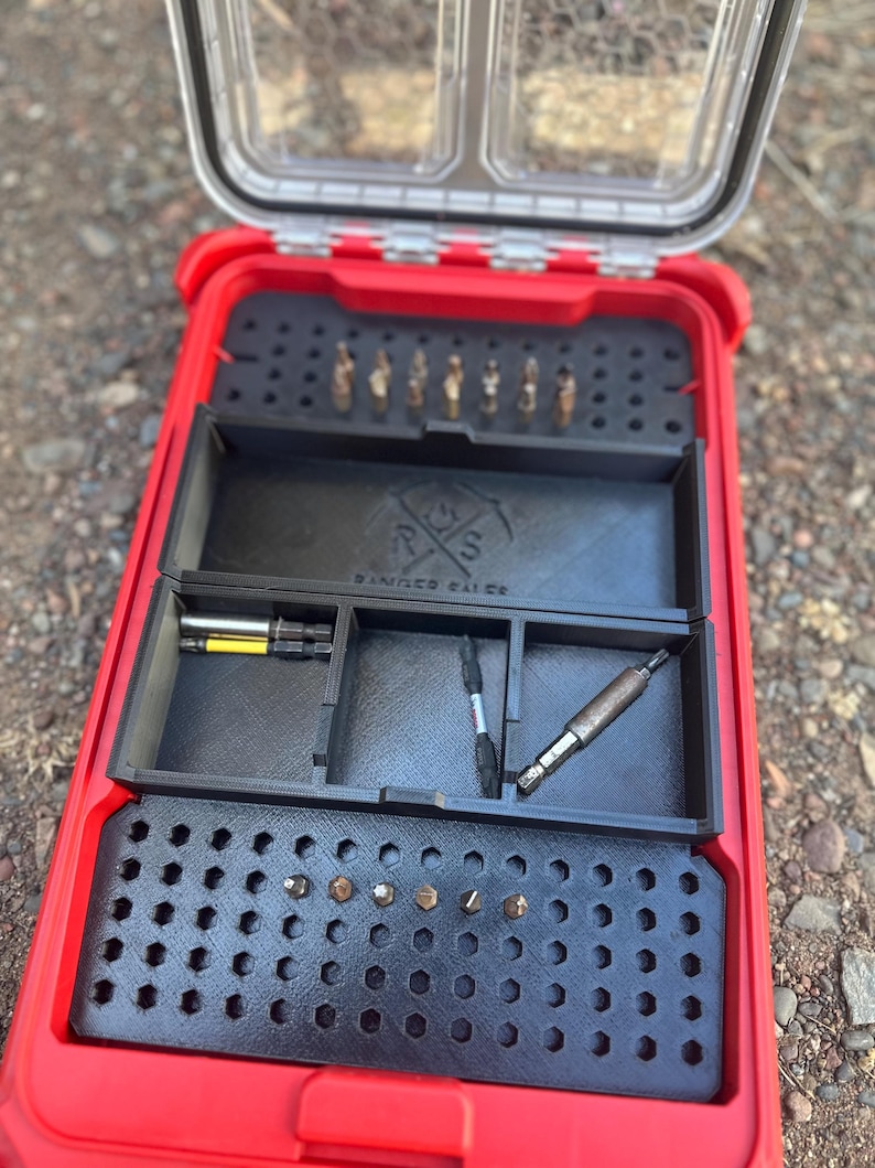 Milwaukee Packout Bit Organizer Insert: Custom 140-bit Storage (48-22 ...