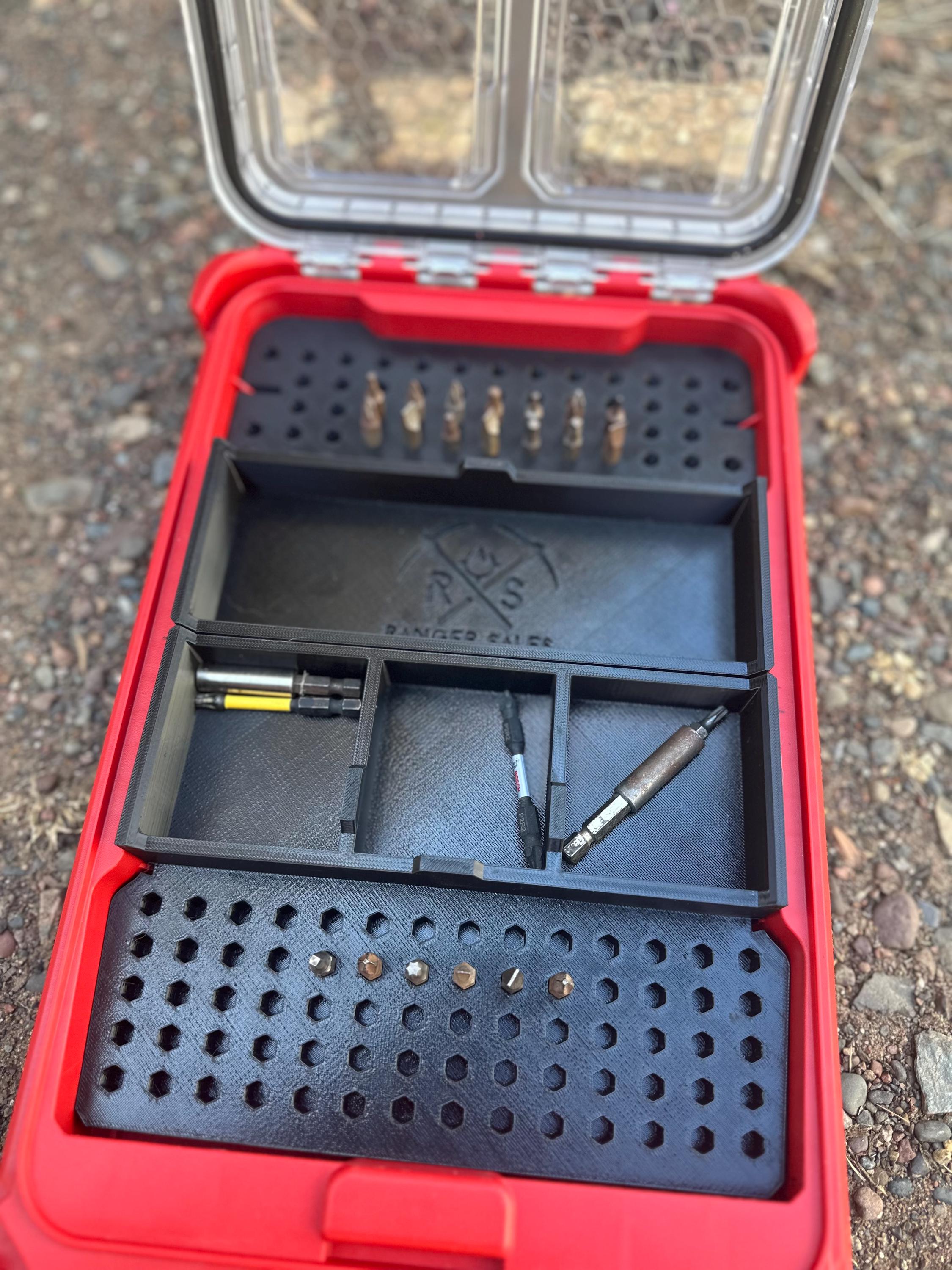 Milwaukee Packout Bit Organizer Insert: Custom 140-bit Storage (48-22 ...