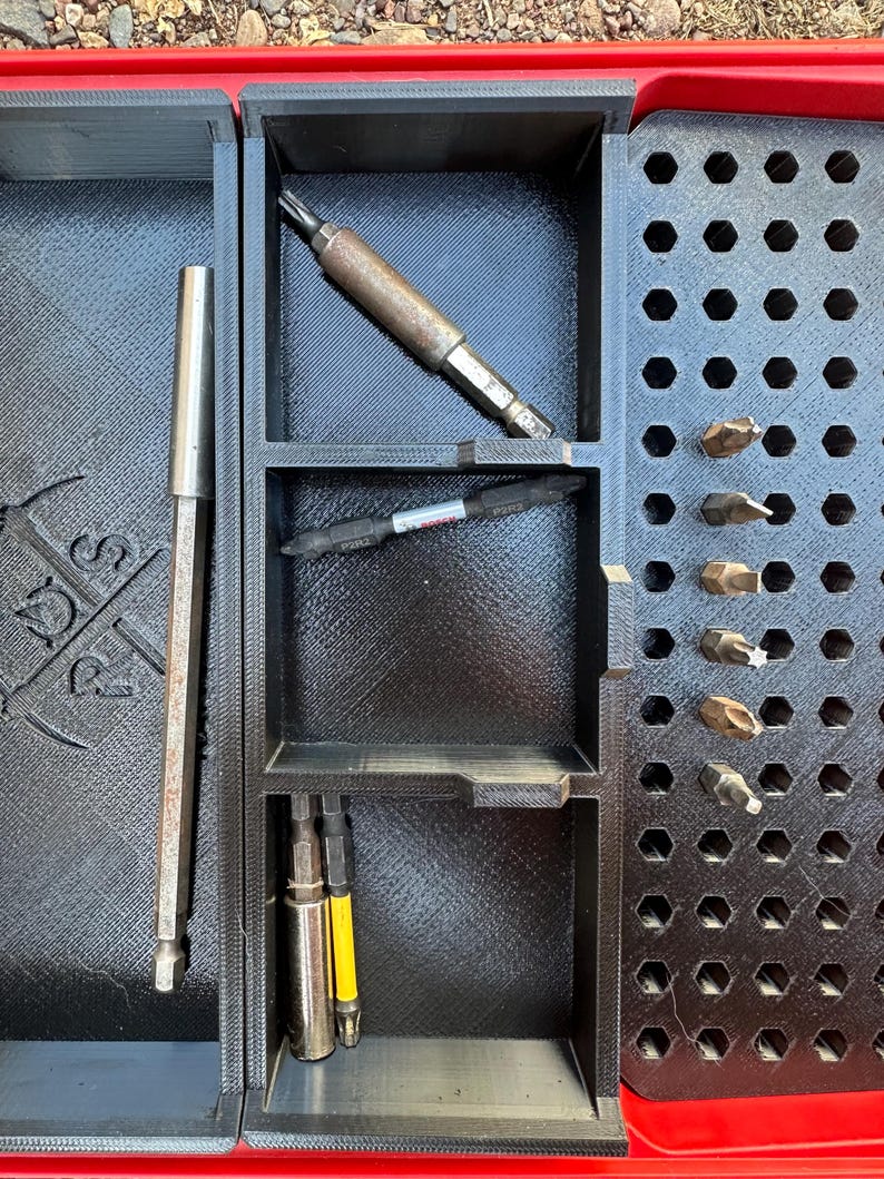 Milwaukee Packout Bit Organizer Insert: Custom 140-bit Storage (48-22 ...