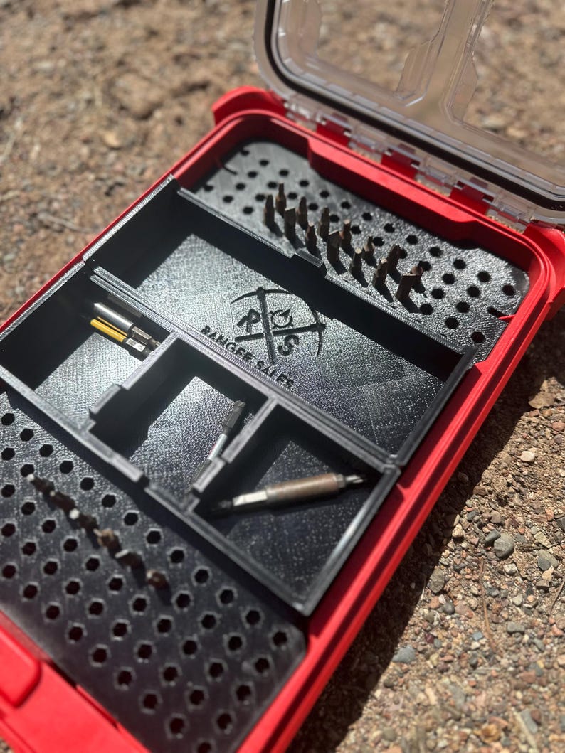 Milwaukee Packout Bit Organizer Insert: Custom 140-bit Storage (48-22 ...