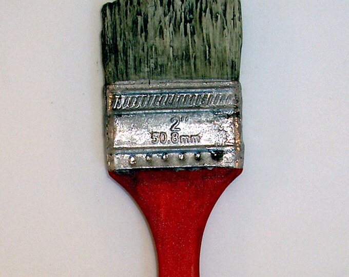 Large Red Handled Porcelain paintbrush With White - Etsy