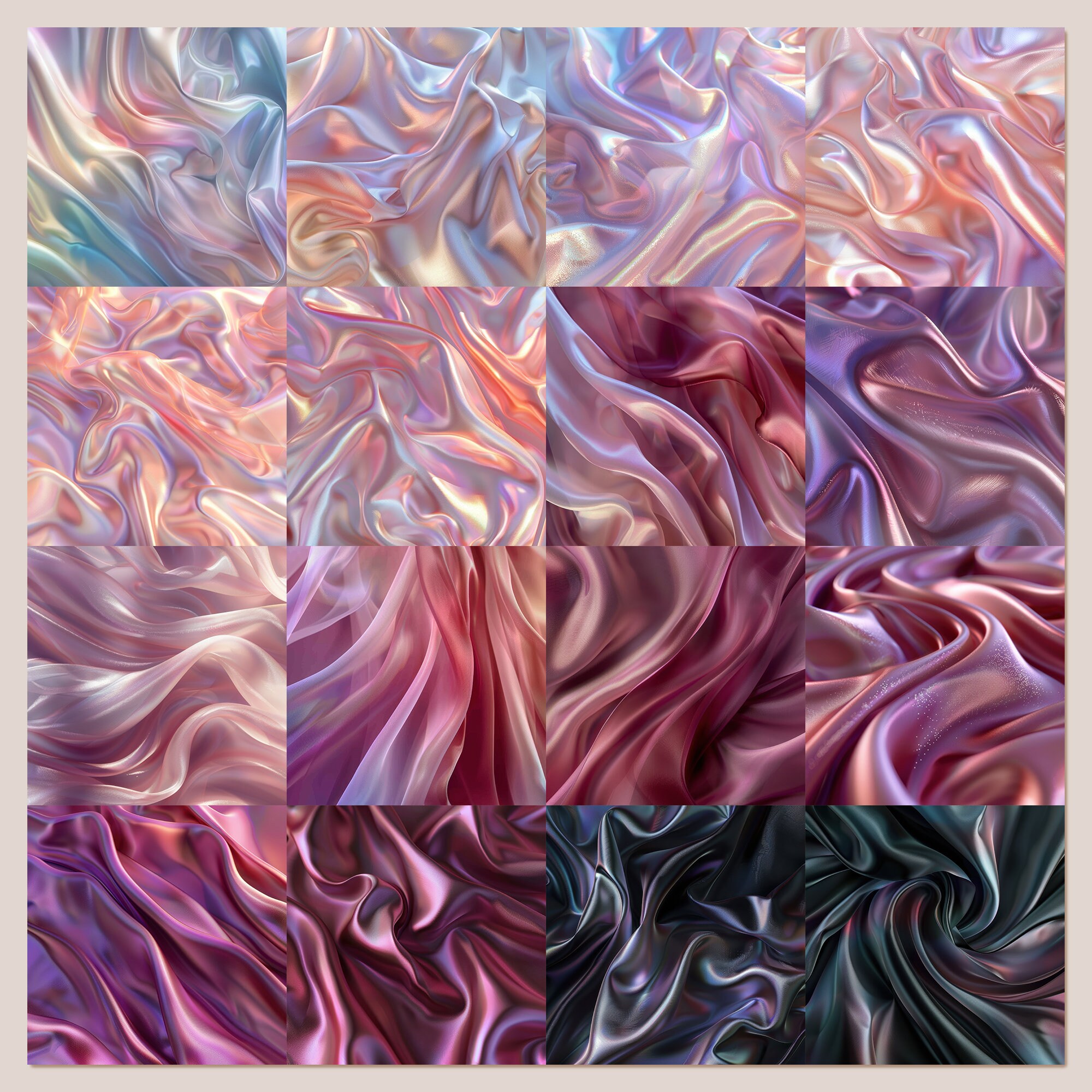 Satin Textures Images | 102 Square Pearlescent Fabric Digital Paper ...