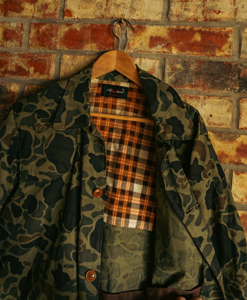 Vintage Mens Camo, Flannel Lined Hunting Jacket - Etsy