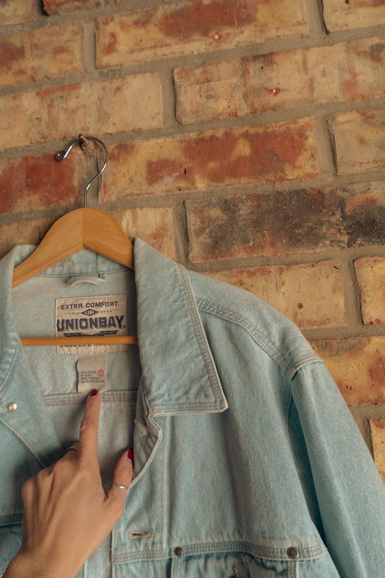 Vintage Union Bay Light Wash Denim Jacket - Etsy