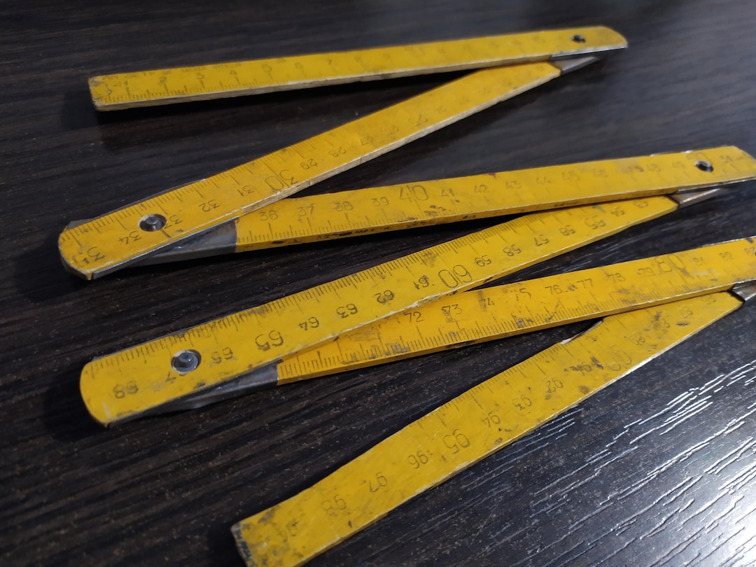 Vintage Soviet Folding Ruler Wooden USSR Antique Meter Rare - Etsy