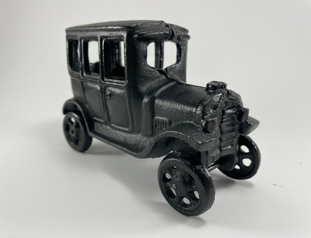 Vintage Black Cast Iron Ford Model T Toy Car IRON ART JM 137 - Etsy