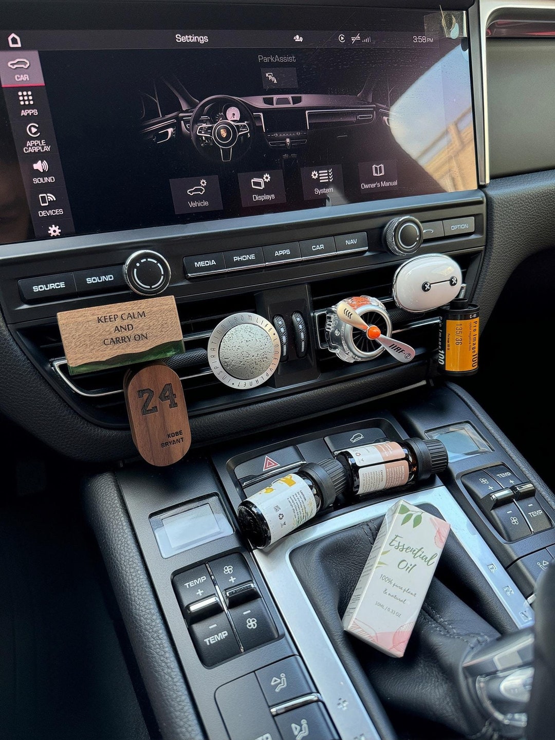 Kobe Car Essential Oil Diffuser, Wood Vent Air Freshener, Gift Box - Etsy