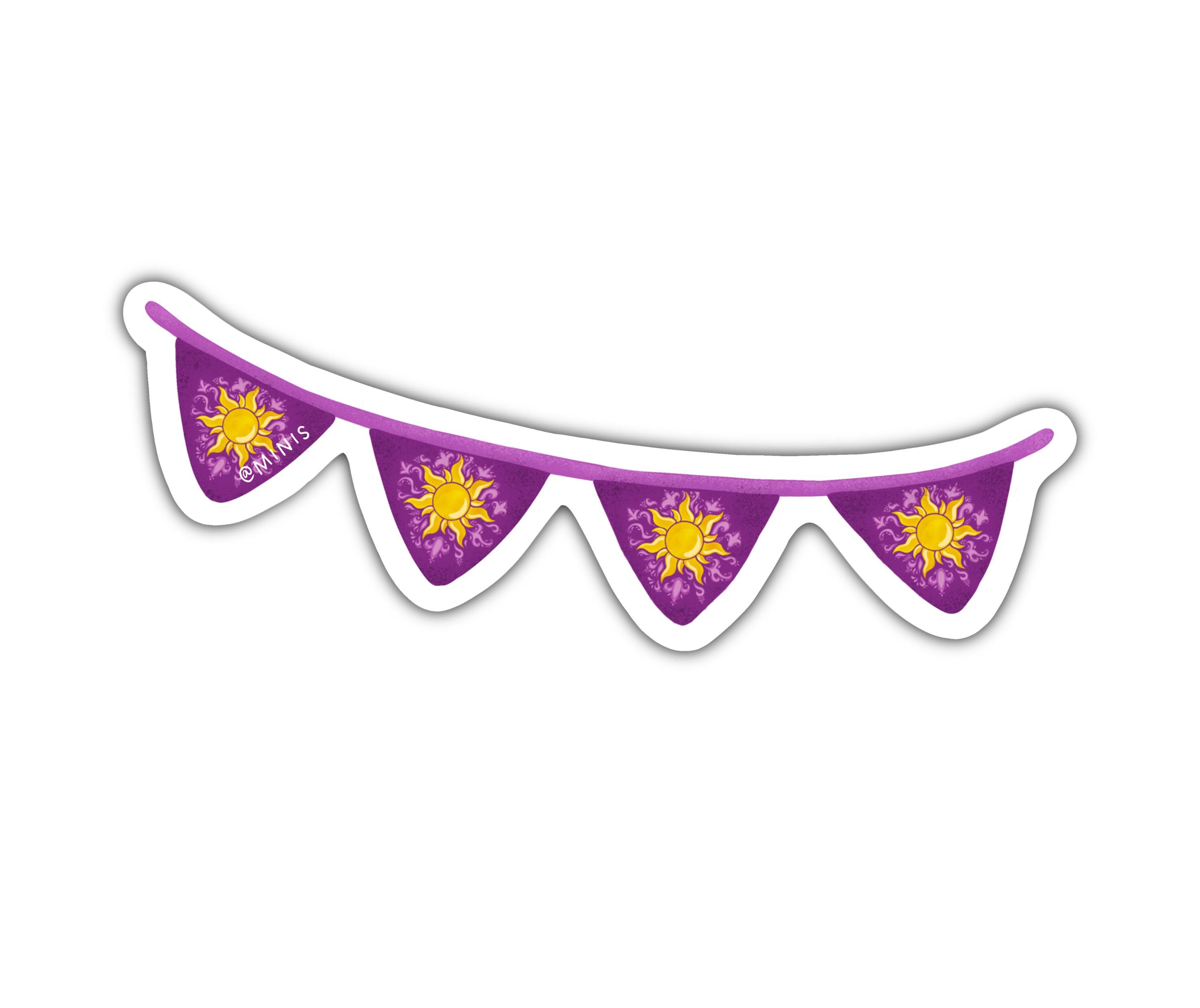 Tangled Banner, Rapunzel, Digital Sticker, PNG, PDF, SVG - Etsy