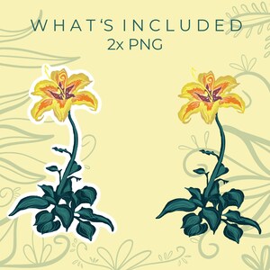Tangled Flower, Digital Sticker, PNG, PDF, SVG - Etsy