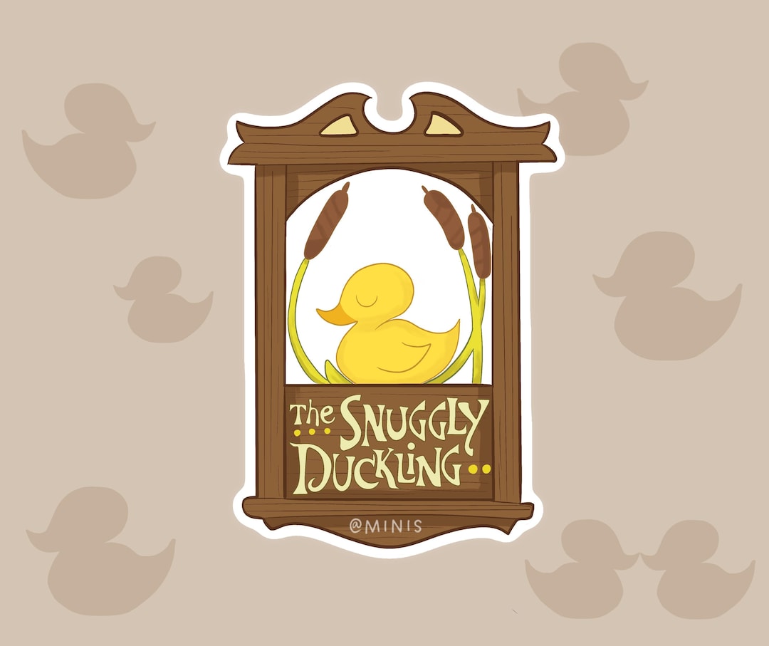 The Snuggly Duckling, Tangled, Digital Sticker, PNG, PDF, SVG - Etsy